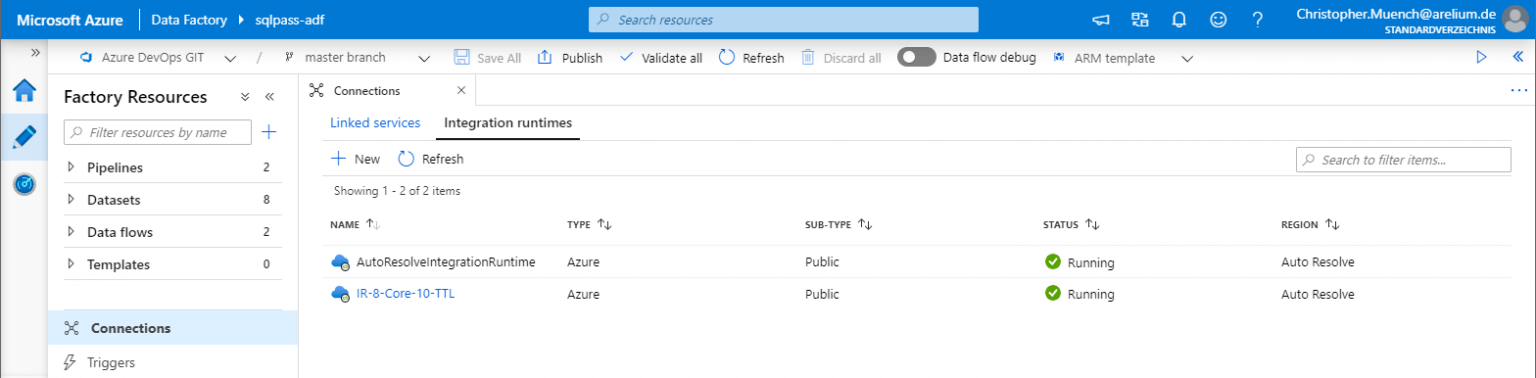 ADF - Integration Runtimes - arelium - Wir holen mehr aus Ihren Daten ...